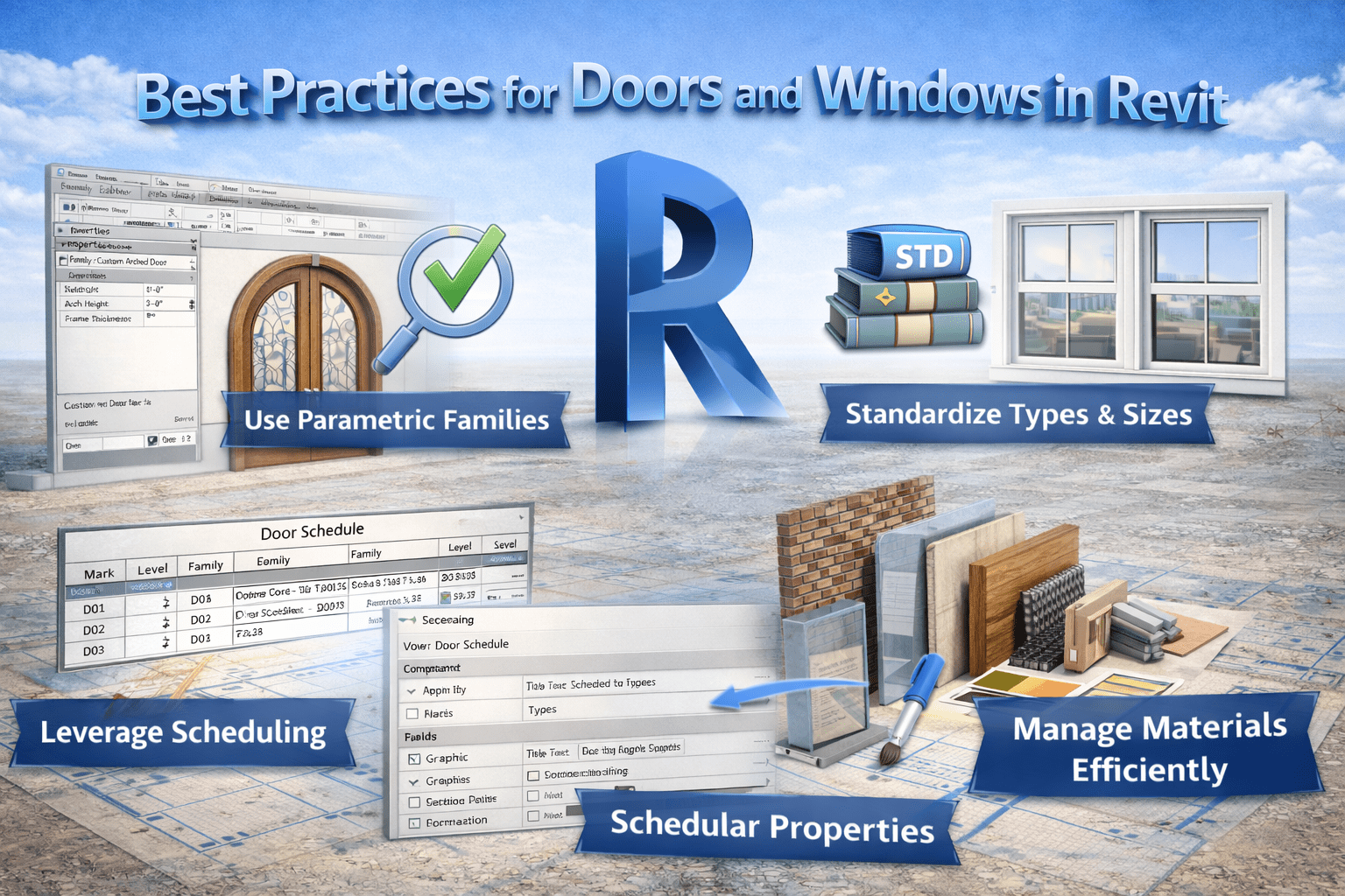 Doors and Windows in Revit - Revit Families Hub