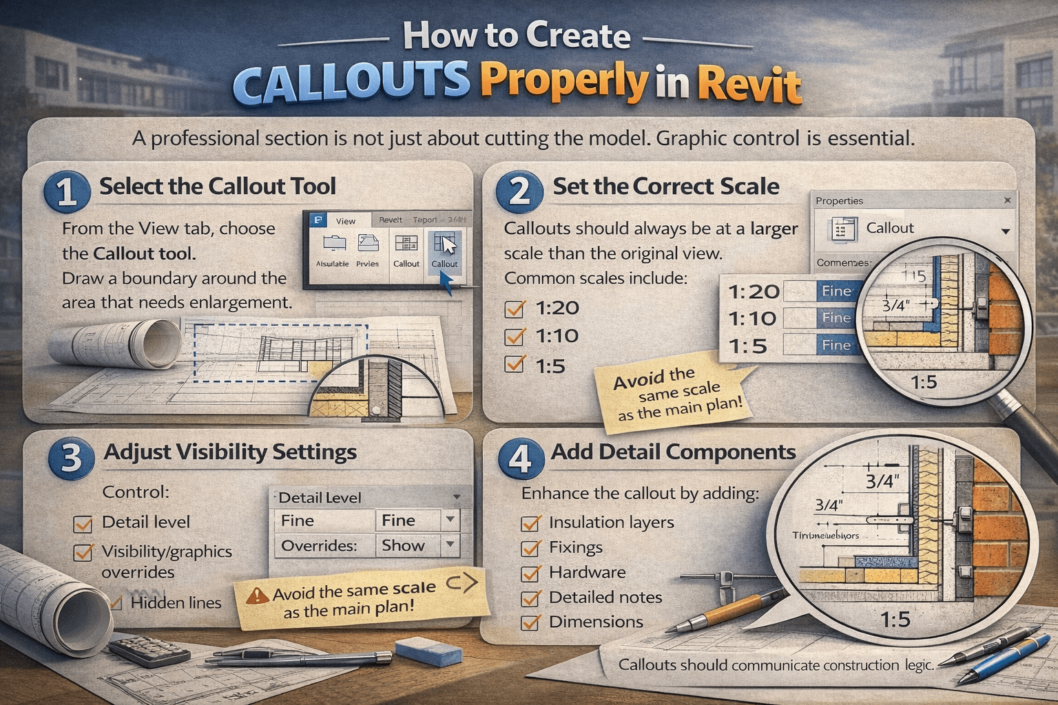 How to Create Sections & Callouts Properly - Revit Families Hub