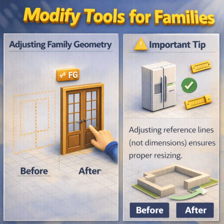 How to Use Modify Tools in Revit - Revit Families Hub