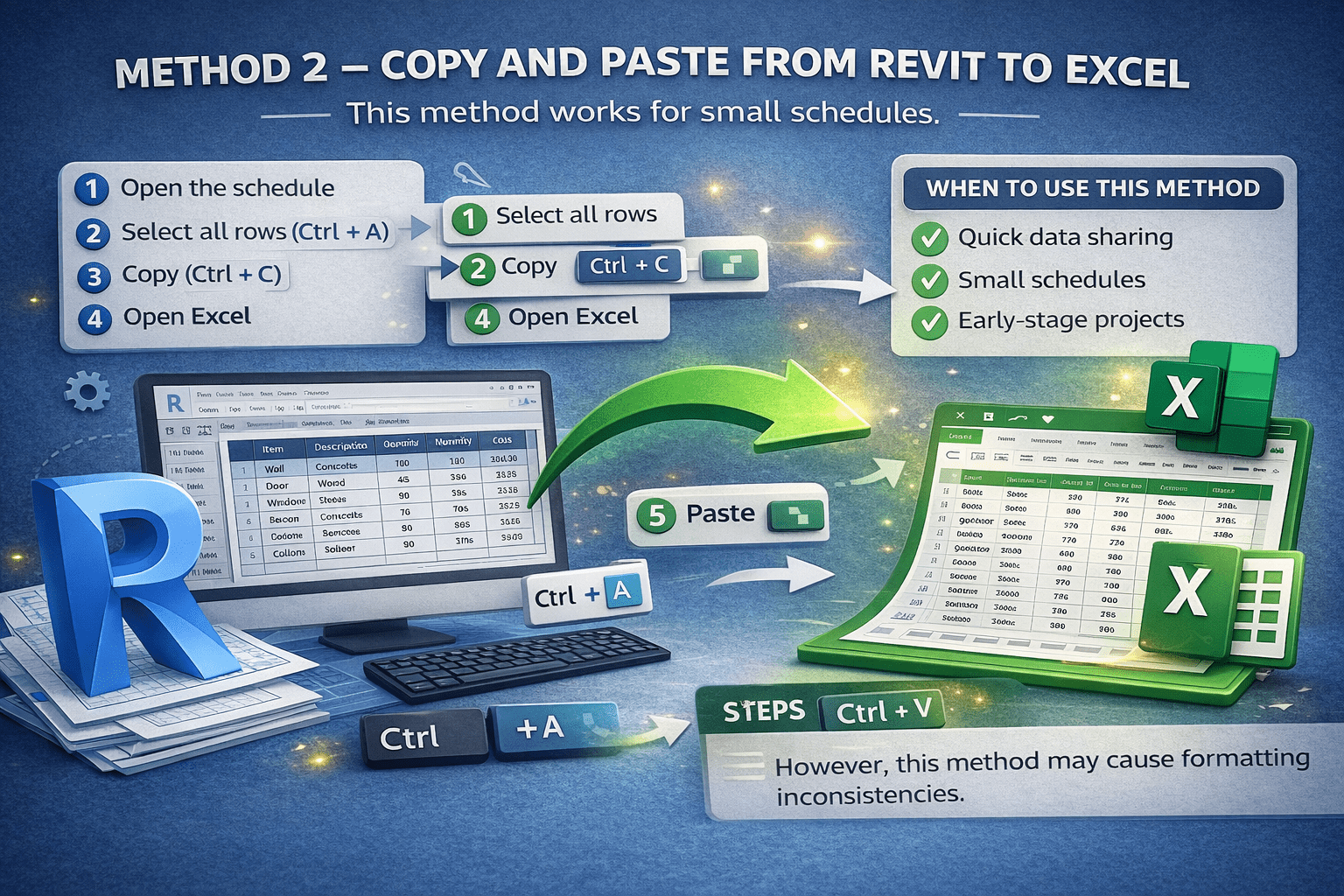How to Export Revit Schedules to Excel - Revit Families Hub
