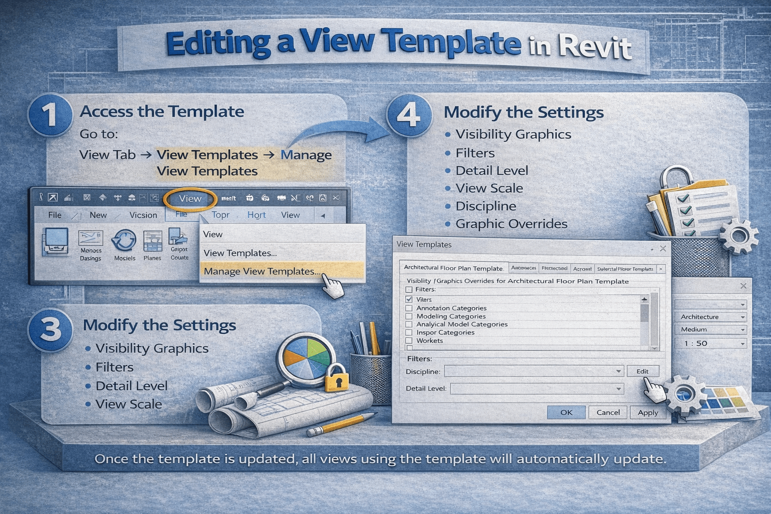 Revit View Templates Explained - Revit Families Hub
