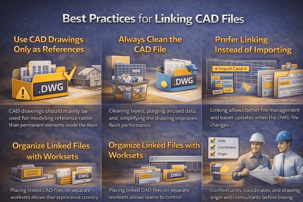 How to Link AutoCAD & Revit Files - Revit Families Hub